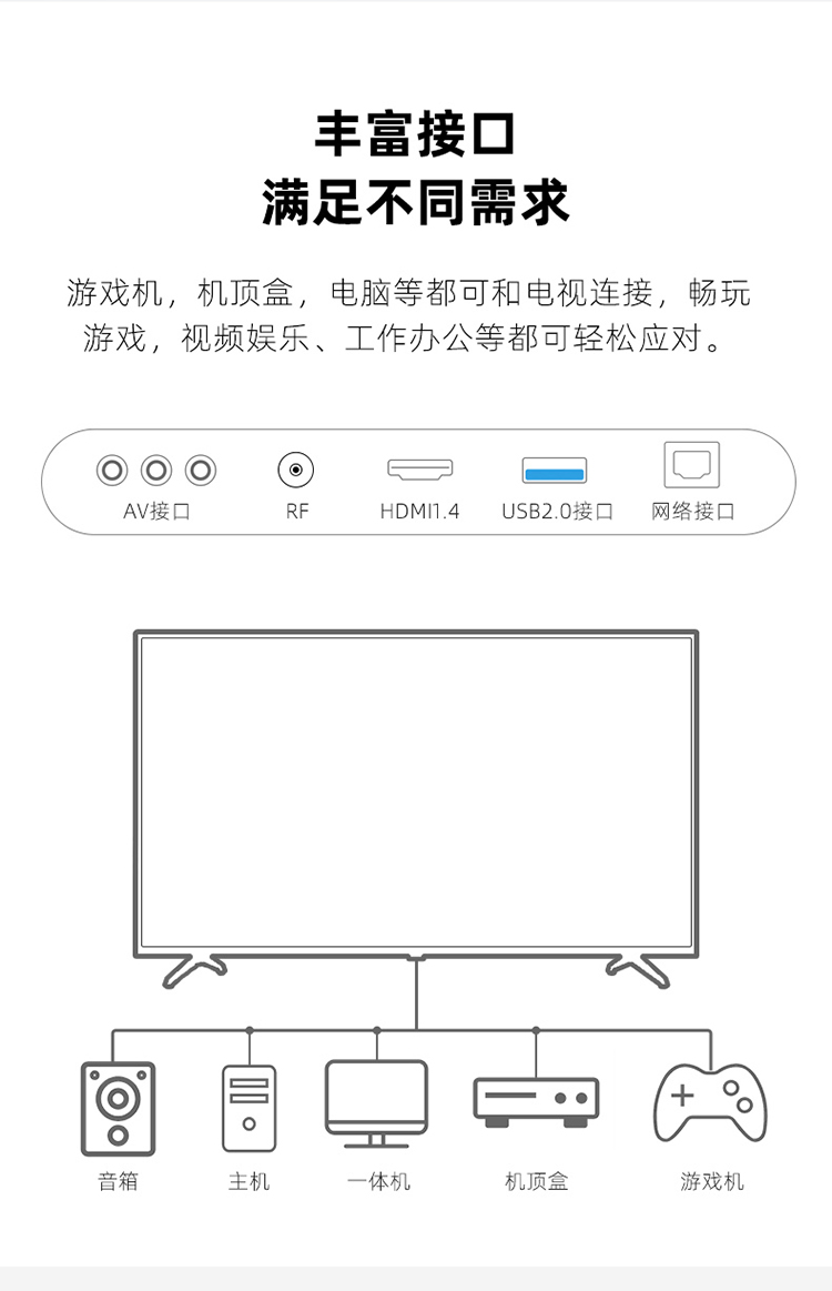 43英寸 智能网络电视机43D4PF